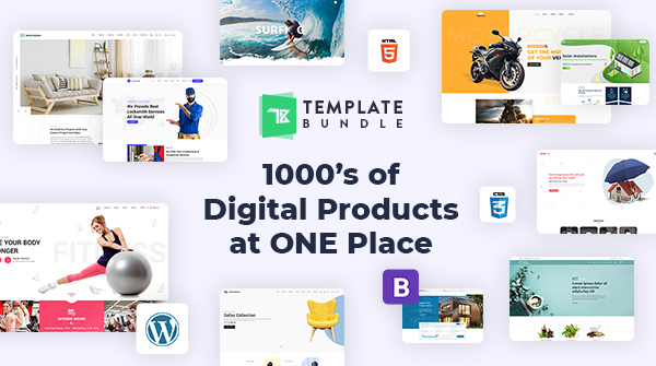 Premium HTML Website Templates & WordPress Themes | Template Bundle